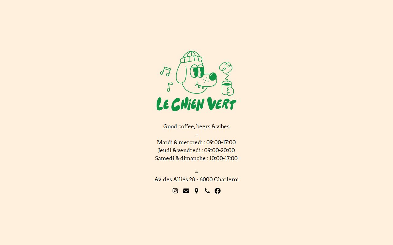 Le chien vert